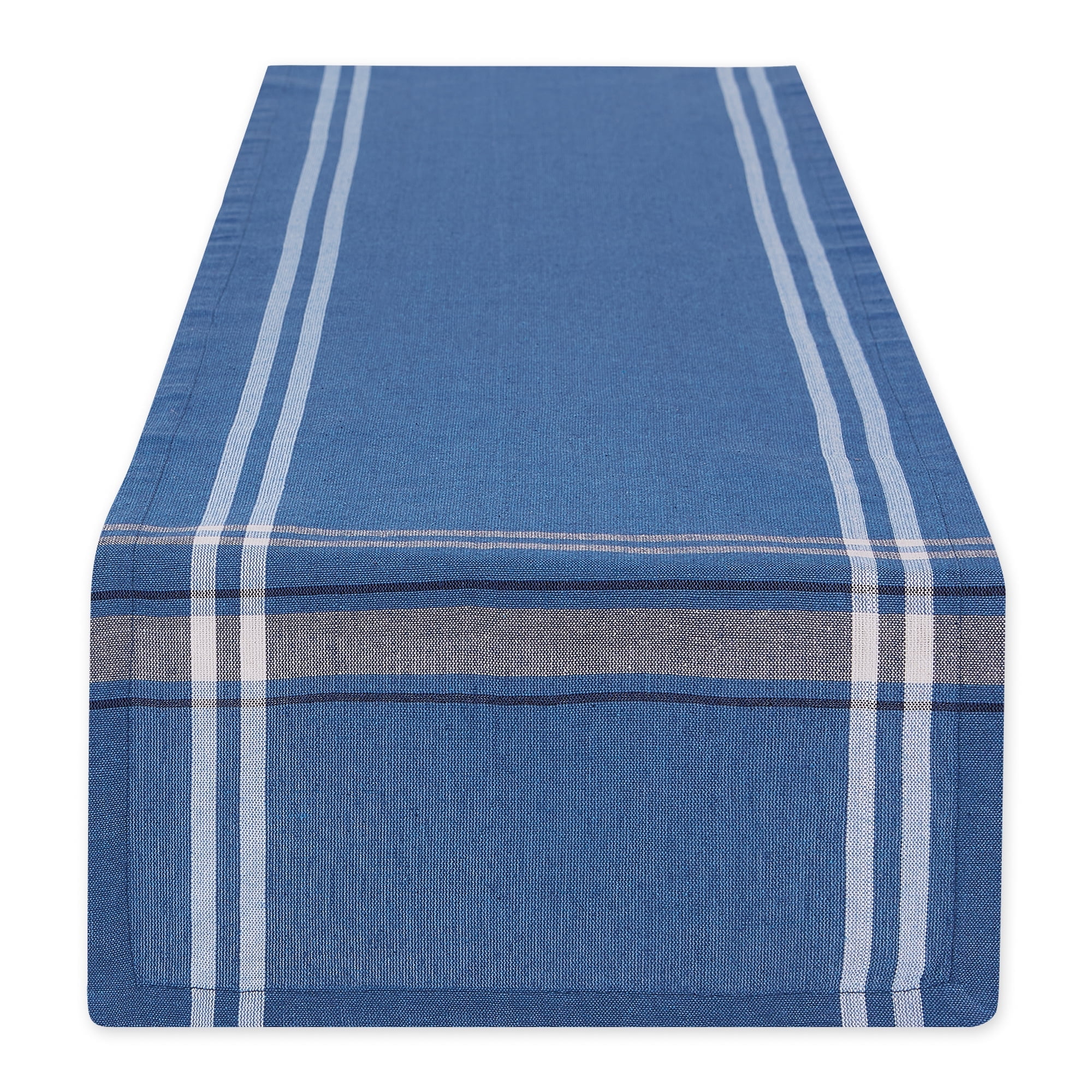 Blue Chambray French Stripe Table Runner 14X72 - Walmart.com