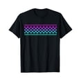 Blue Checker Pattern Checkerboard Skater Surfer T-Shirt - Walmart.com