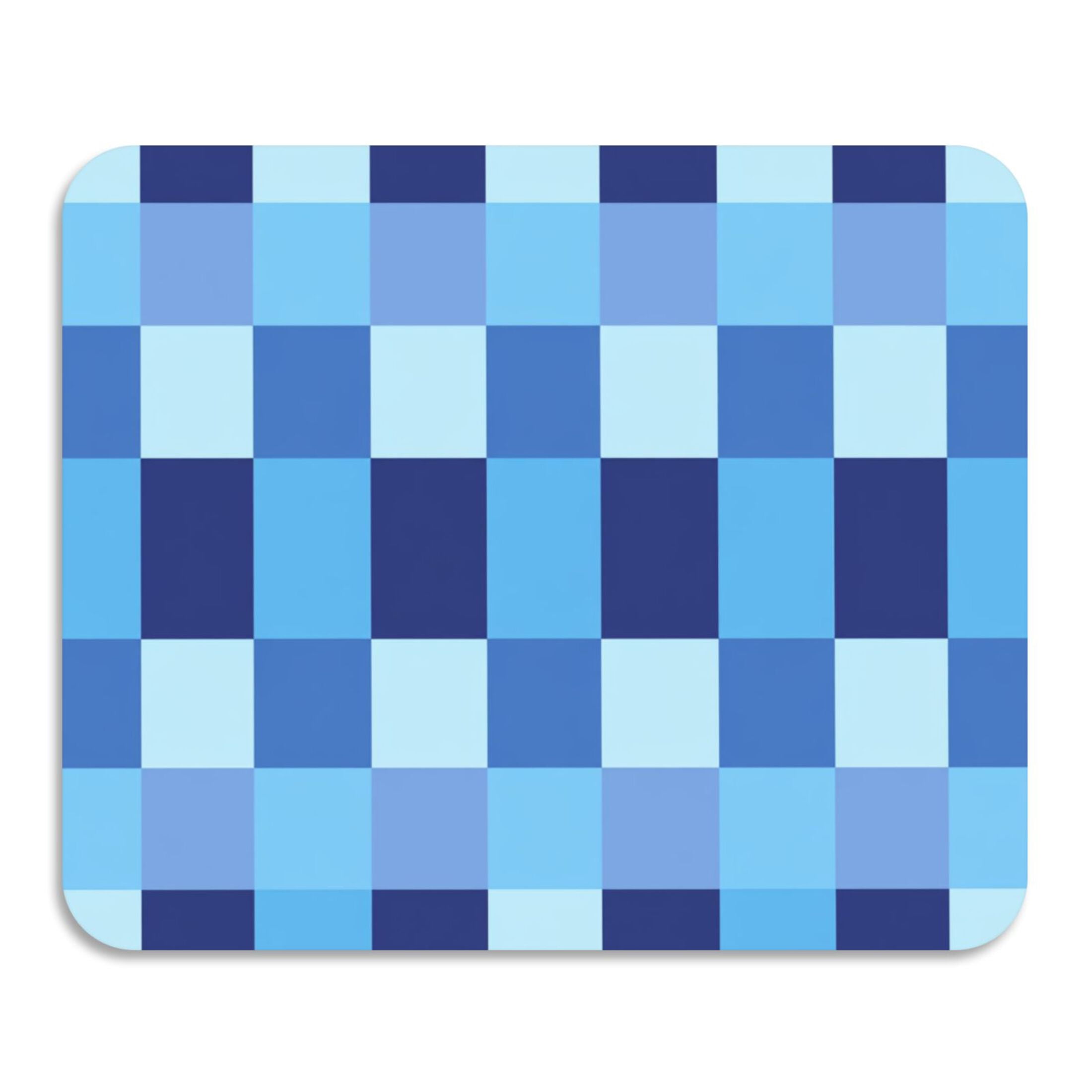 Blue Checkerboard Pixel Art Diatomite Dish Drying Mat Drain Pad for ...