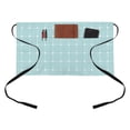 Blue Checkered Kitchen Restaurant Half Waist Apron, Modern Minimalist ...