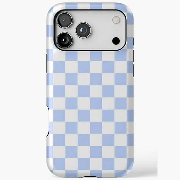 Blue Checkered Pattern Racing iPhone Case 17 through 11 Pro Max ...