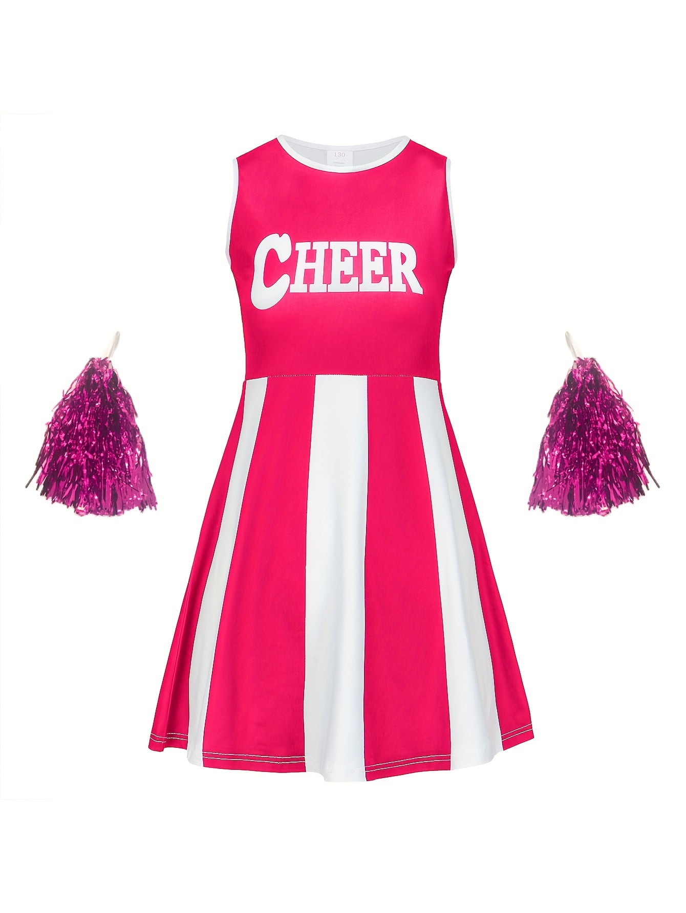 Blue Cheer Cheerleading Dress Cute Sports Children's Pom-poms ...