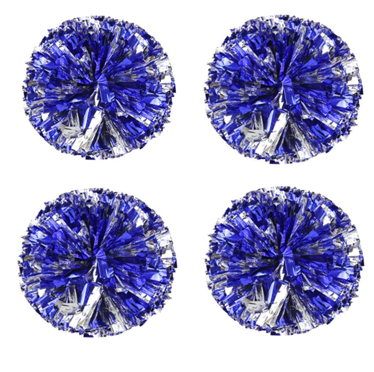Blue Cheerleading Pom Poms 4 Pcs,PET Material Cheer Pom,Fluffy ...