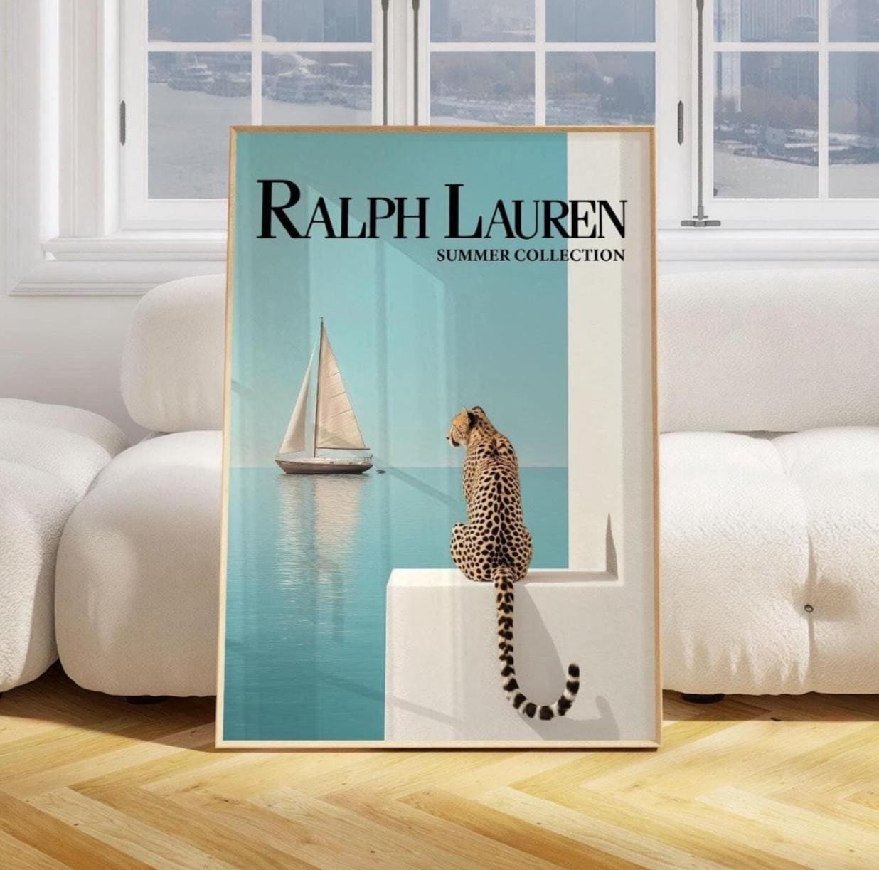 Blue Cheetah Fashion Magazine Summer Poster, Poster Home Decor, Poster ...