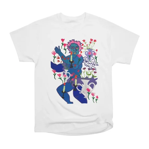 Blue Cherub T-Shirt Tee Gift For Him Merch For Her Apparel For Friend ...