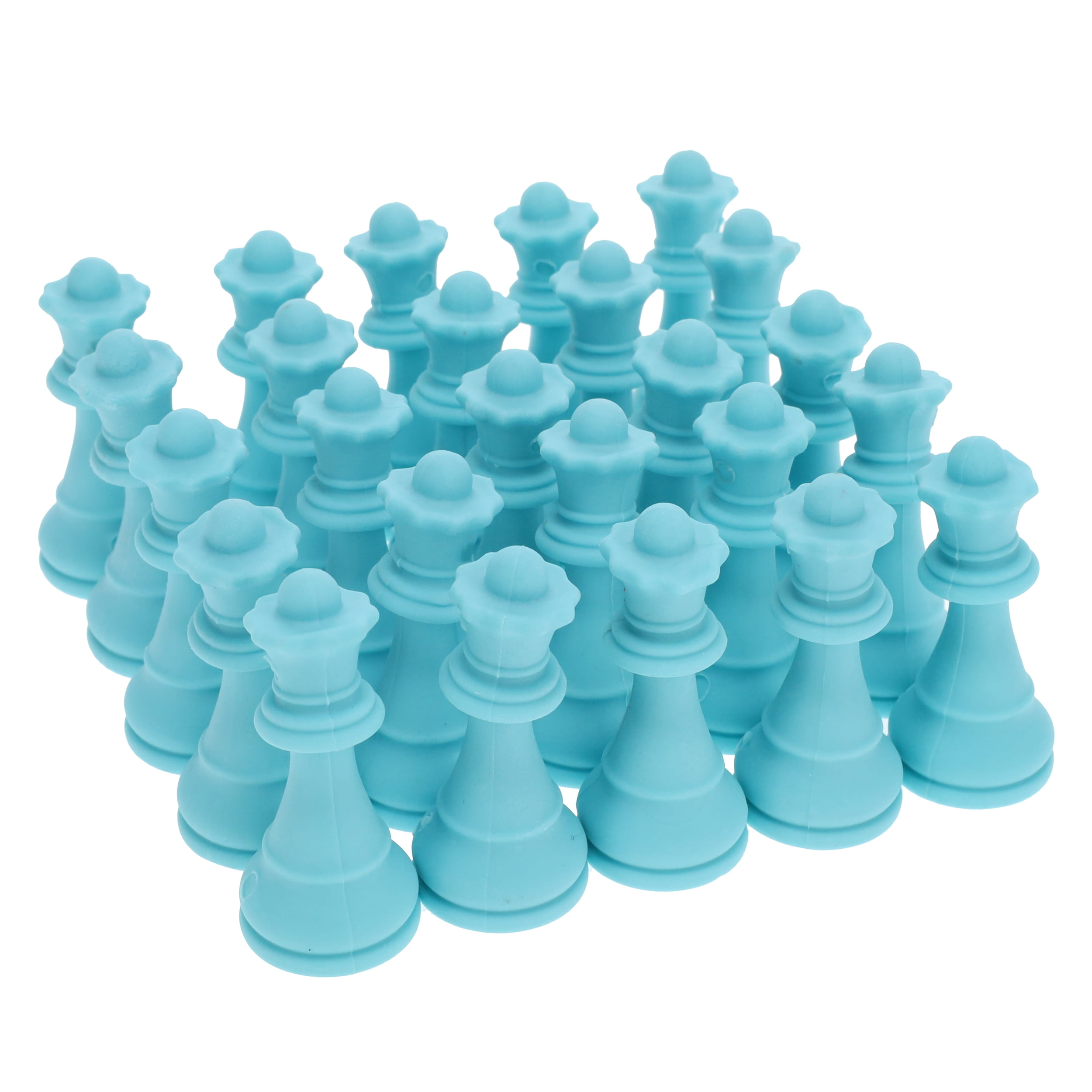 Blue Chess Queen Erasers - Bulk Party Pack of 25 - Chess Club prizes ...