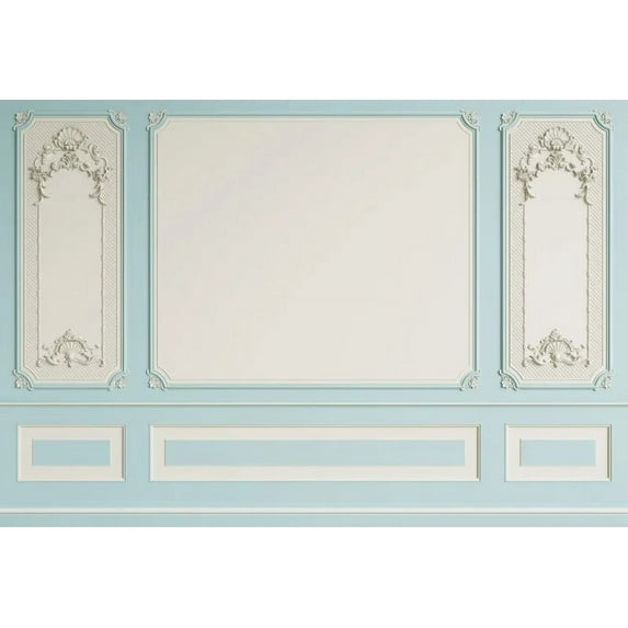 Blue Chic European Wall Backdrop Wedding Interior Decor Kids Birthday ...