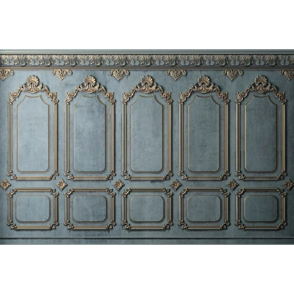 Blue Chic European Wall Backdrop Wedding Interior Decor Kids Birthday ...