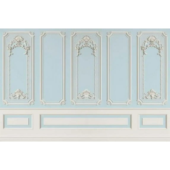 Blue Chic European Wall Backdrop Wedding Interior Decor Kids Birthday ...