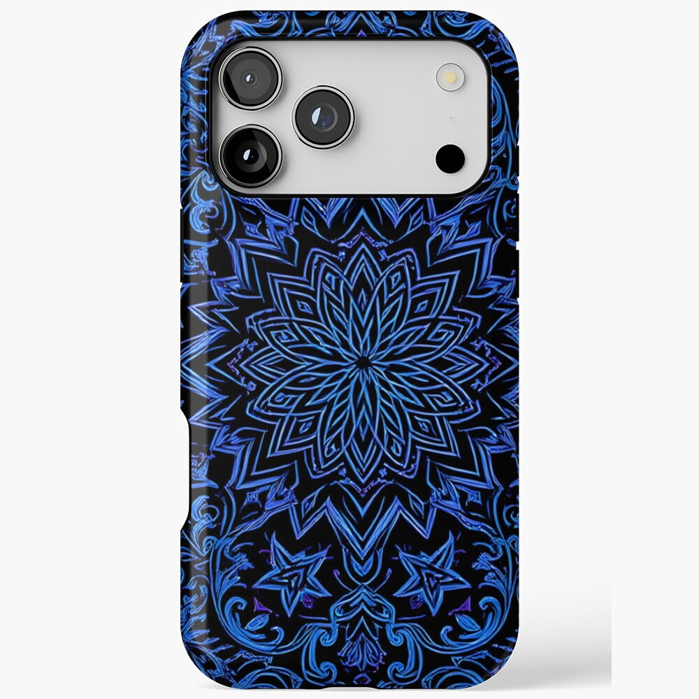 Blue Chic Rich Royal Jewel Tone Solid Cover Tough iPhone Case 17 11 12 ...