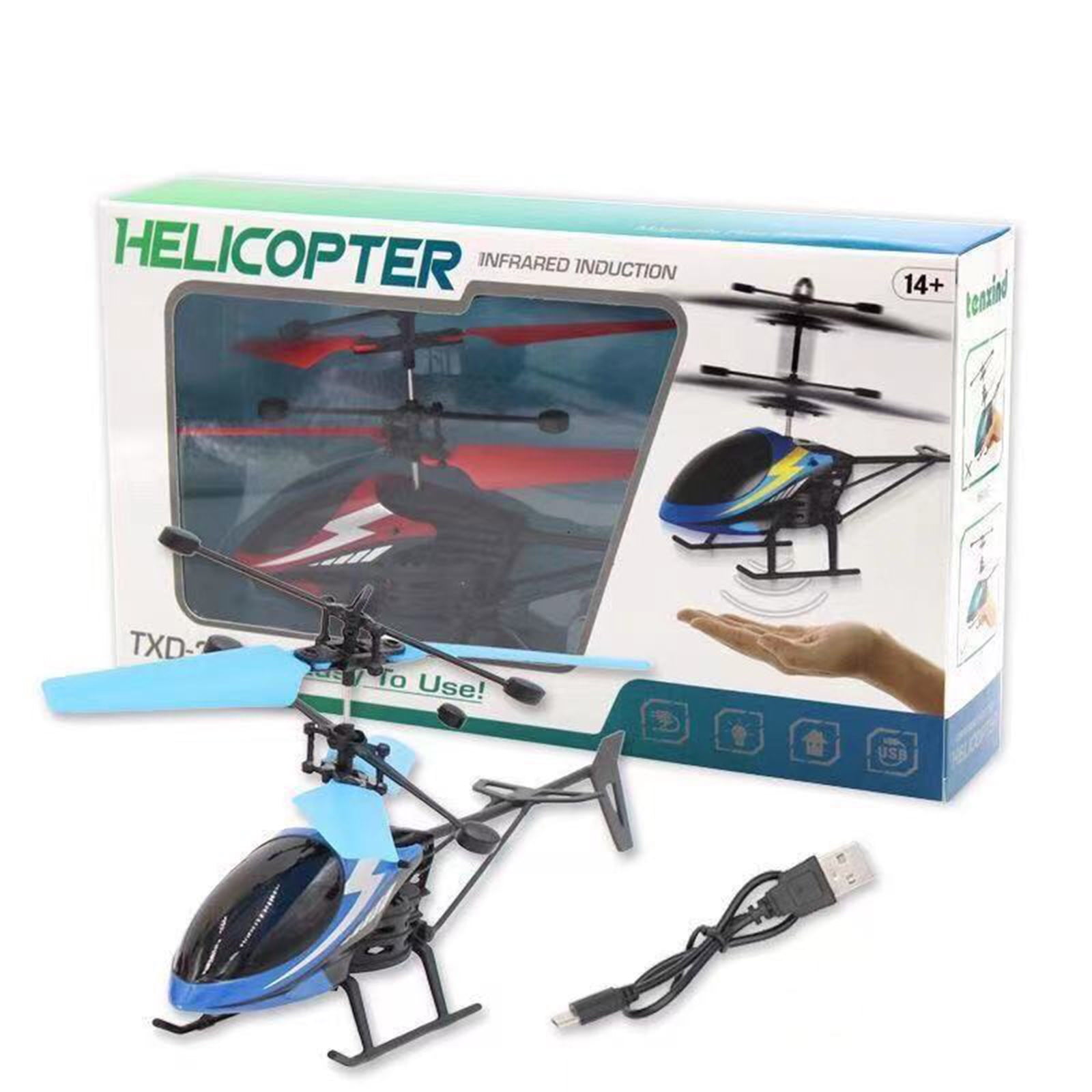 Blue Children'S Remote Control Sensor Flyer, Led Hovering Infrared ...