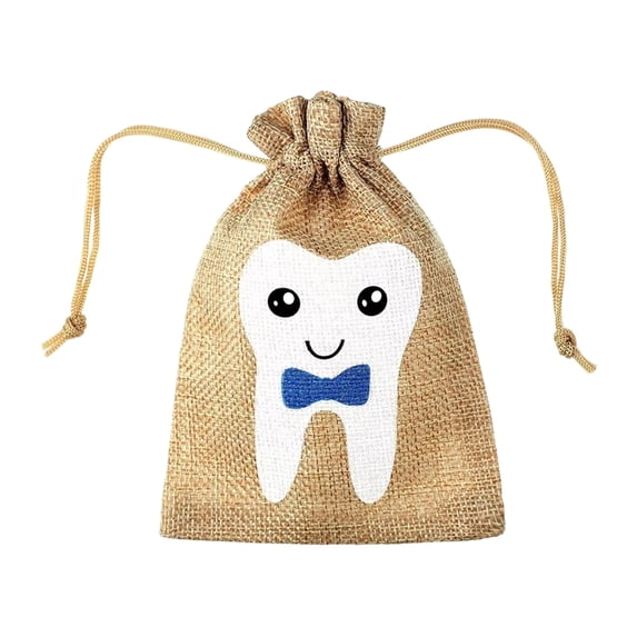 Blue Children'S Tooth Storage Bag For Lost Teeth Keepsake Memory Box ...