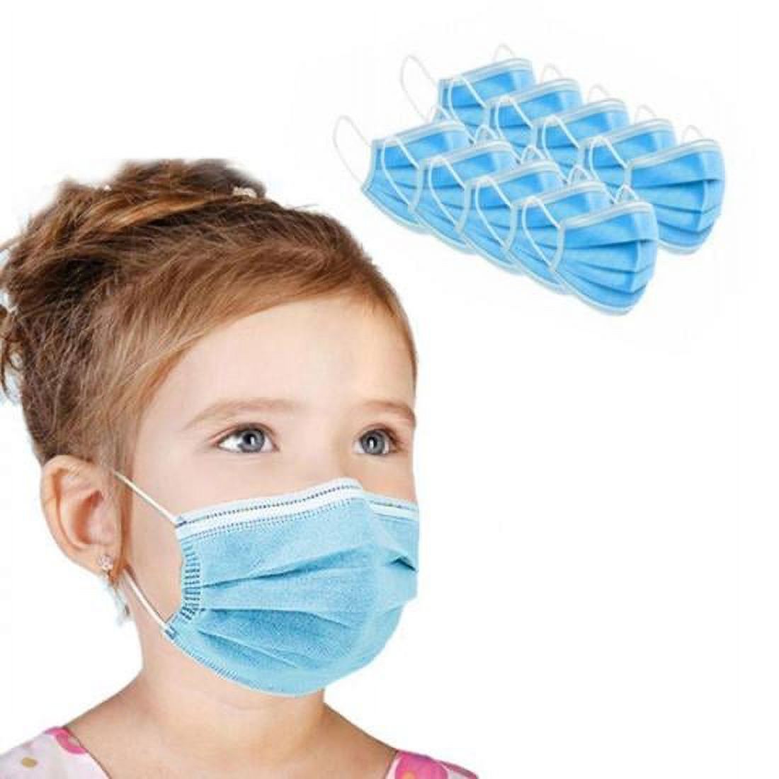 NEW KIDS Disposable Face Mouth Mask 3-Ply Ear Loop 50 PCS CHILDRENS ...