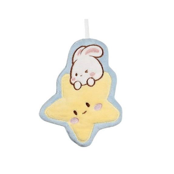 Blue Childrens Hand Towels Household Hanging Hand Towel With Cartoon ...