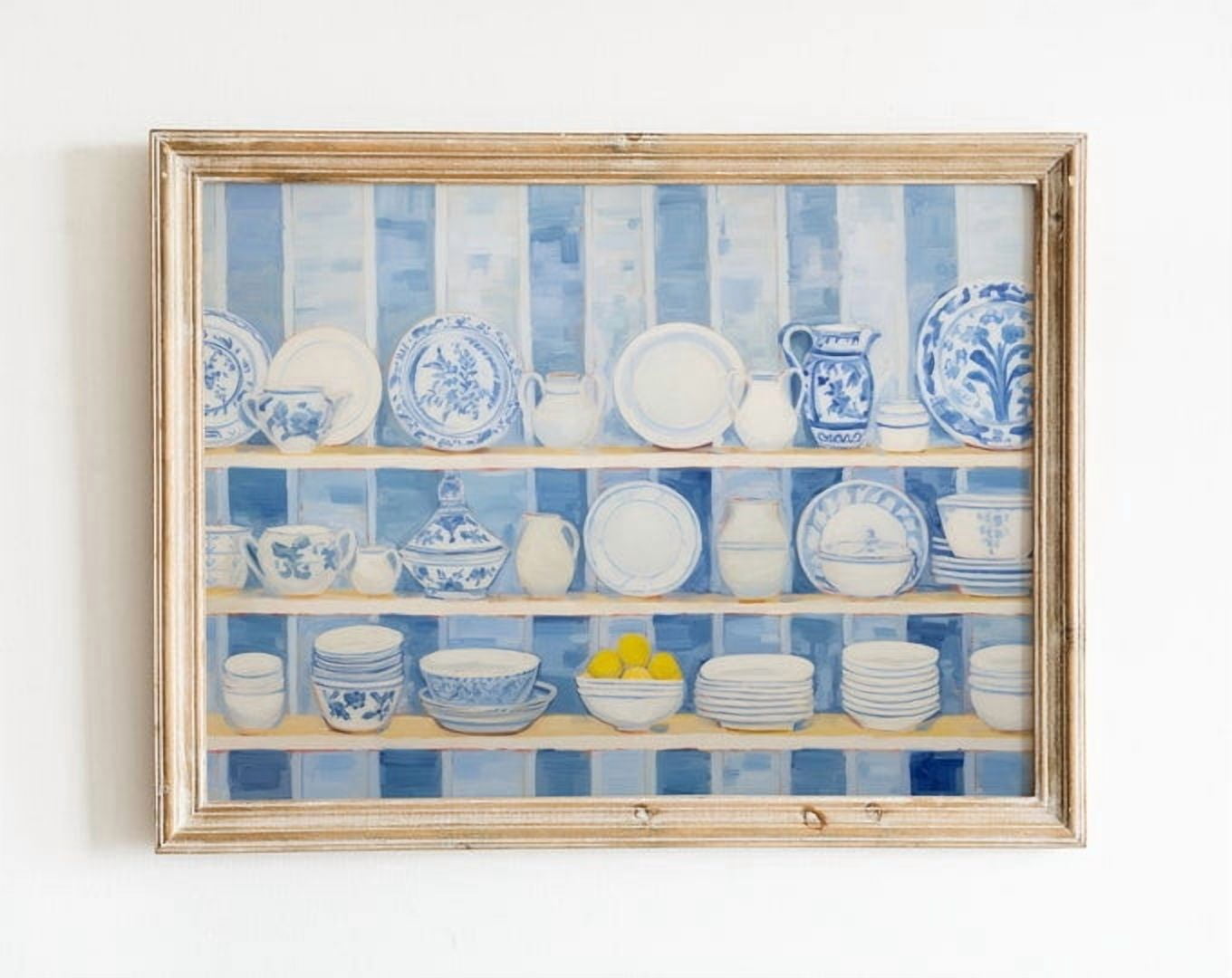 Blue Chinoiserie Ginger Jar Wall Art , Poster Print Only - Walmart.com