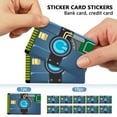 Blue Chip Style Debit Card Sticker For Small Chip, Funny Credit Card ...