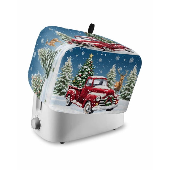 Blue Christmas Small Toaster Cover 2 Slice, Kitchen Appliance Covers ...