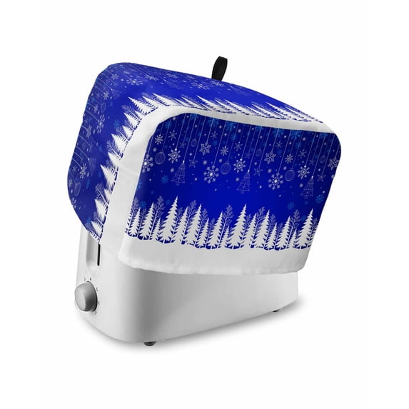 Blue Christmas Snowflakes Toaster Cover 4 Slice, Large Kitchen ...