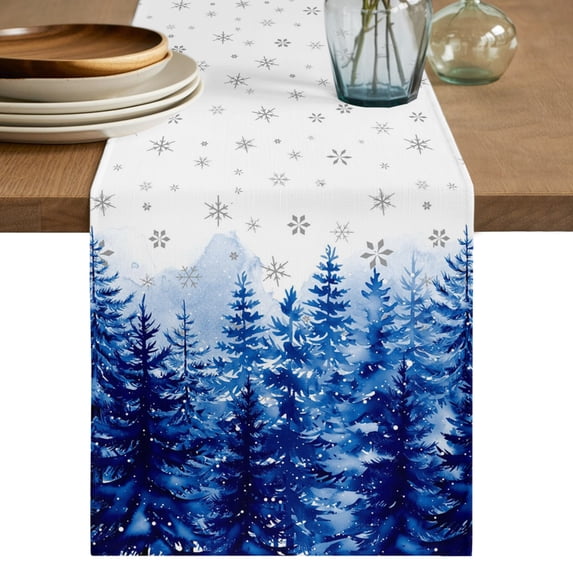 Blue Christmas Table Runner 70 Inches Long,Dining Table Runners Dresser ...