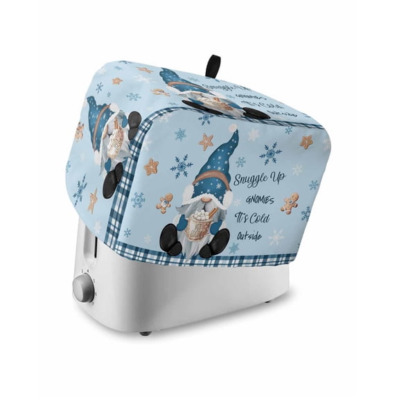 Blue Christmas Toaster Cover 2 Slice, Small Kitchen Appliance Covers ...