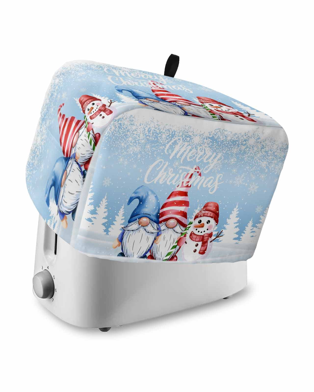 Blue Christmas Toaster Cover 4 Slice, Large Kitchen Appliance Covers ...