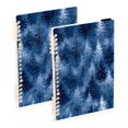 Blue Christmas Tree Forest Notebook Detachable Coil Notebook Diary Plan ...