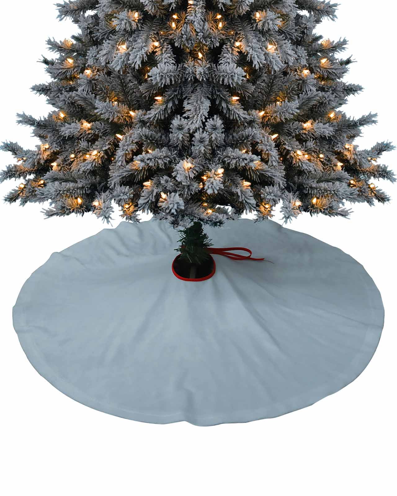 Blue Christmas Tree Skirt 36 Inches Large Christmas Skirt Tree, Pure ...