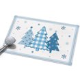 Blue Christmas Trees Entryway Rug 2x3ft Washable Non Slip Bathroom Rug ...