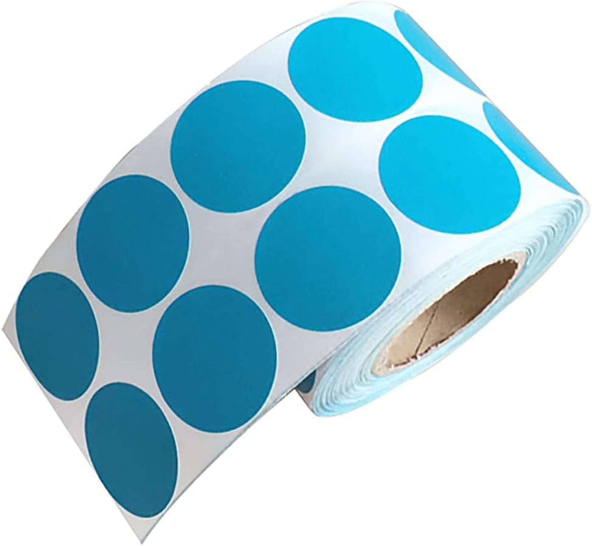 Blue Circle Dot Stickers 13 mm 1/2 Inch Round 1000 Labels on A Roll ...