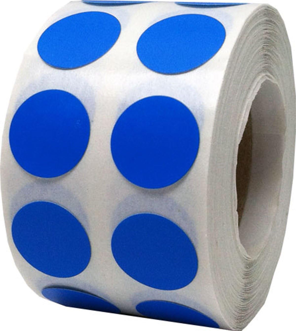 Blue Circle Stickers, 13 mm 1/2 Inch Dot Labels 1000 Pack - Walmart.com