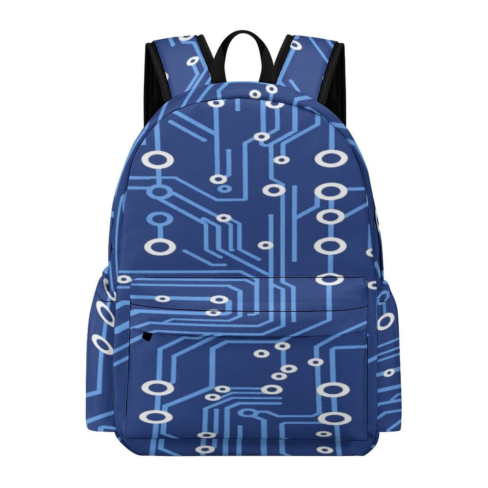 Blue Circuit Board Backpack Student BookBag School Bag Laptop Shoulder ...