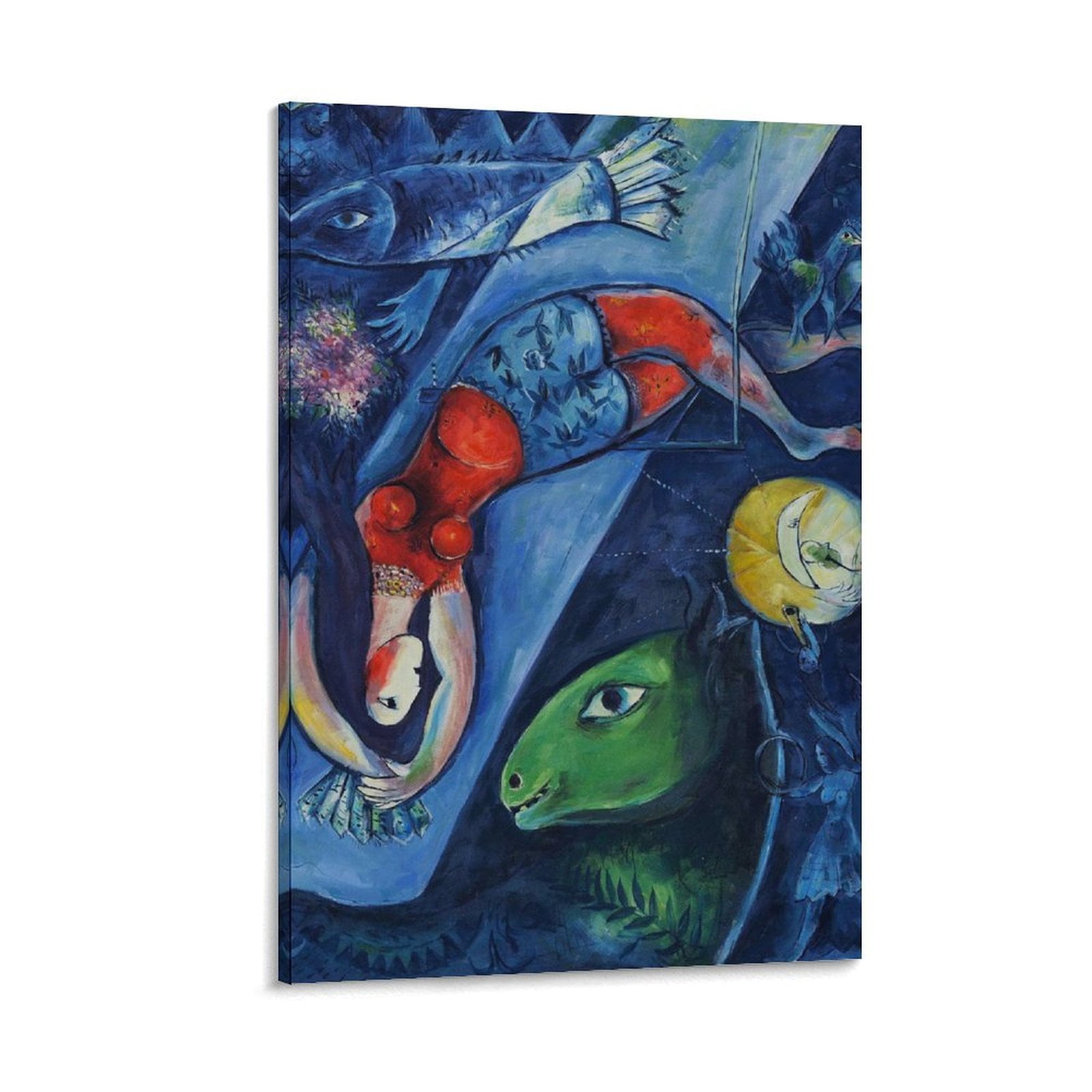 Blue Circus Marc Chagall Painter Poster Wall Art Poster Gifts Bedroom ...