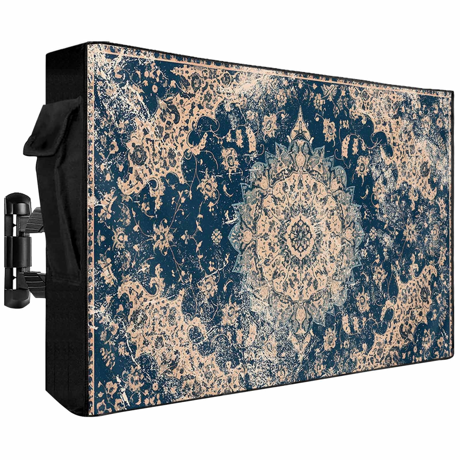 Blue Classic Outdoor TV Cover 48 to 50 inch Medieval Retro African ...