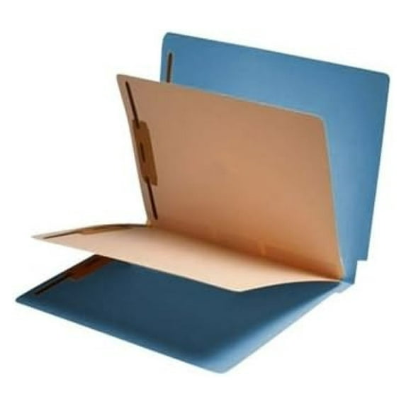 Blue Classification Folders - 2 Dividers, 6 Top Fasteners, 3/4 ...