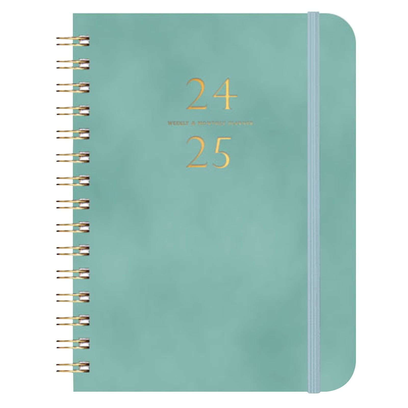 Blue Clearance! A5 Notebook 2025 New Calendar Creative Pu Leather Week ...
