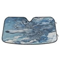 Blue Clouds Around Wolf Windshield Sun Shade Automobile Visor Accordion ...