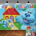 Blue Clues Backdrop Banner Party Supplies Poster Movie Theme Background for Photography Kids ...