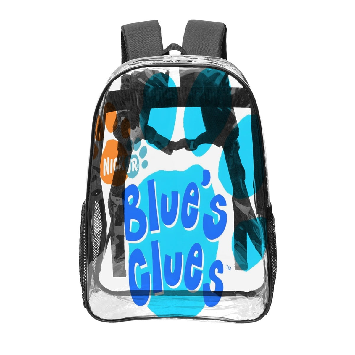 Blue Clues Pattern Transparent Backpack Lightweight And fashionable ...
