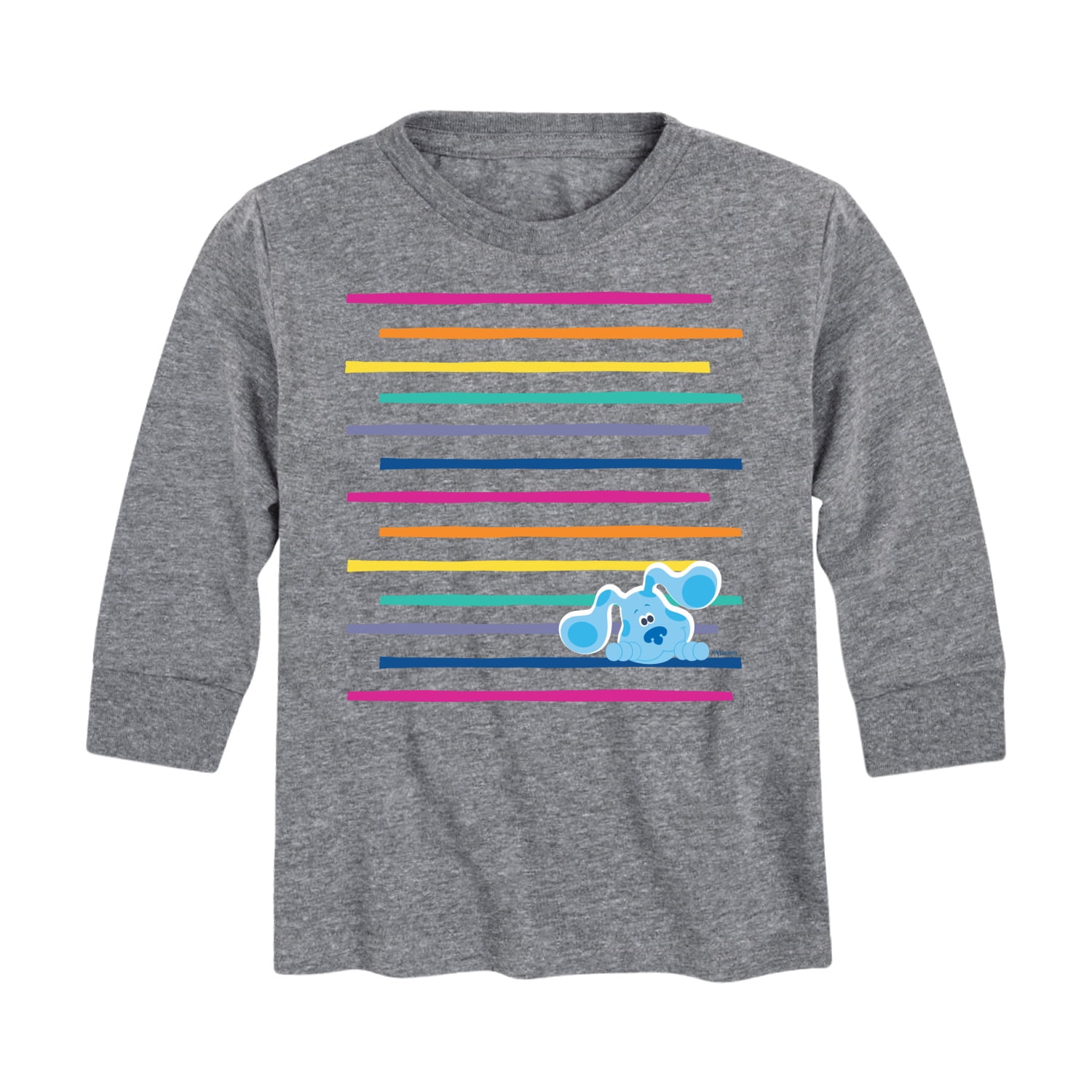 Blue Clues & You! - Rainbow Lines - Toddler And Youth Long Sleeve ...