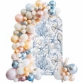 Blue Coastal Arch Backdrop Cover 7.2x4 Ft, Spandex Wedding Arch Stand ...