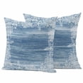 Blue Coastal Nautical Outdoor Pillow Covers 20"x20" Set of 2,Waterproof ...