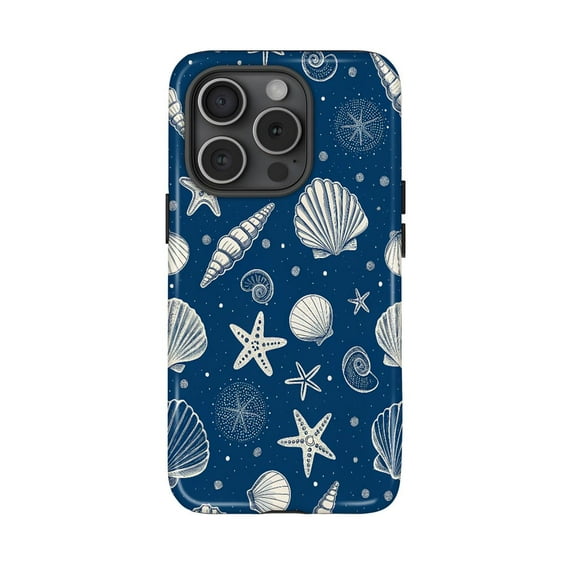 Blue Coastal Seashell Starfish Ocean Marine Life Inspired Phone Case 17 ...
