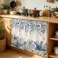 Blue Coastal Starfish Cabinet Curtains 35''x35'', Beach Nautical Shell ...