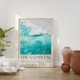 Blue Coastal Surf Newspaper Wall Art Surfer Decor Unframed Paper Print ...