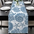Blue Coastal Table Runner 72 Inches Long,Dining Table Runners Dresser ...