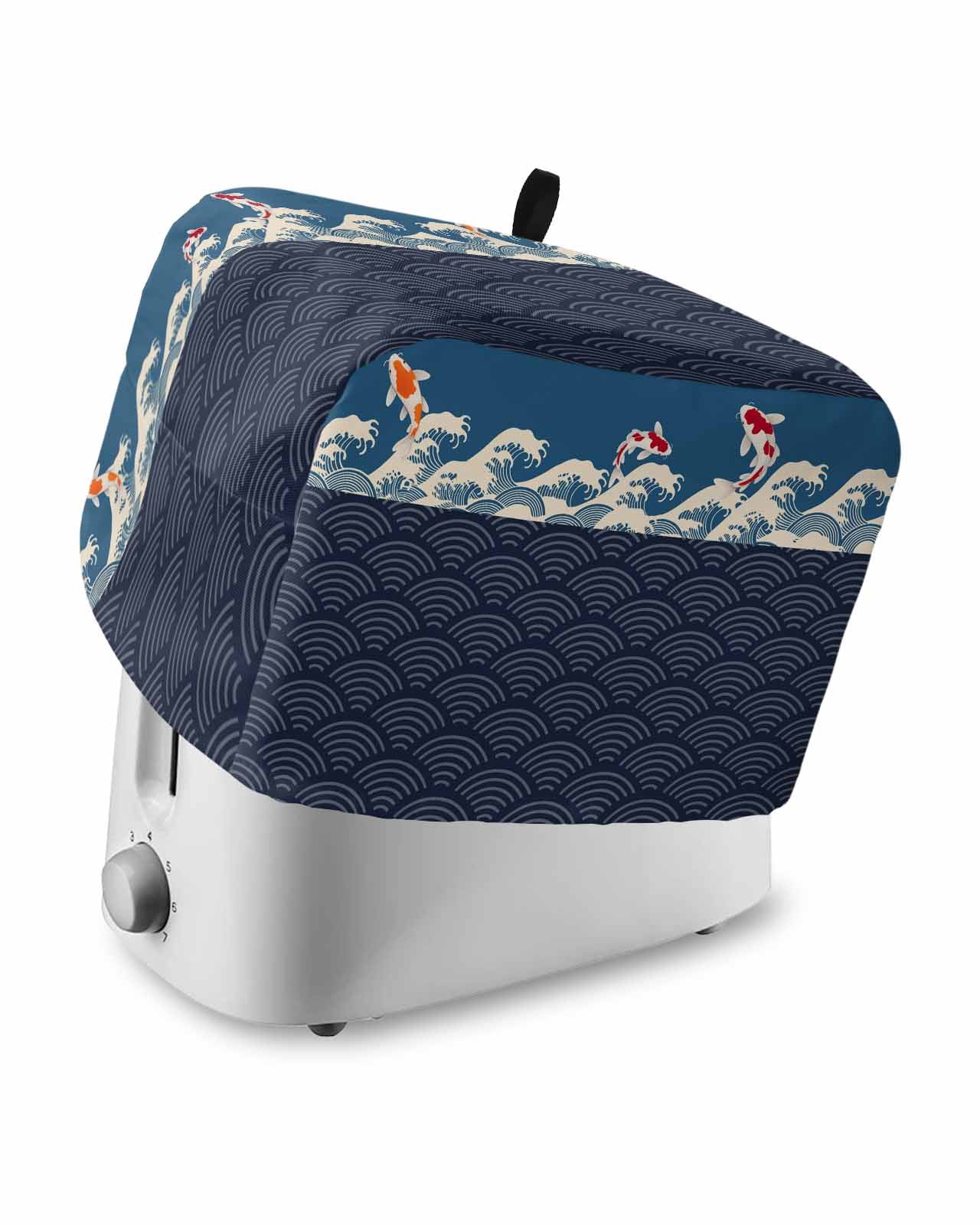 Blue Coastal Toaster Cover 4 Slice, Large Kitchen Appliance Covers ...