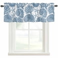 Blue Coastal Valances for Windows Farmhouse Kitchen Curtains Valances ...