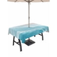 Blue Coastal Wave Table Cloth Rectangle Outdoor Tablecloth, Summer ...