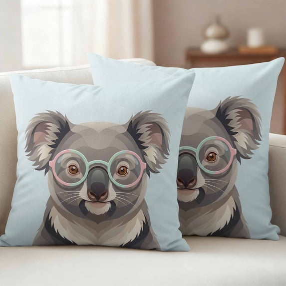 Blue Cola Outdoor Waterproof Throw Pillow Covers 26x26 Set of 2, Funny ...