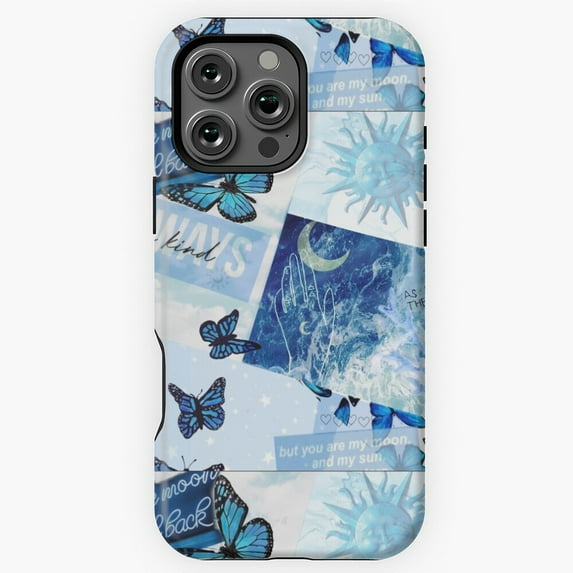Blue Collage Coastal Aesthetic Beach iPhone Case 11 12 13 14 15 16 17 ...